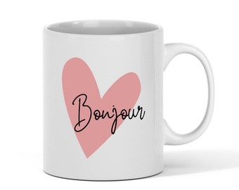 Bonjour Coffee Mug - Etsy