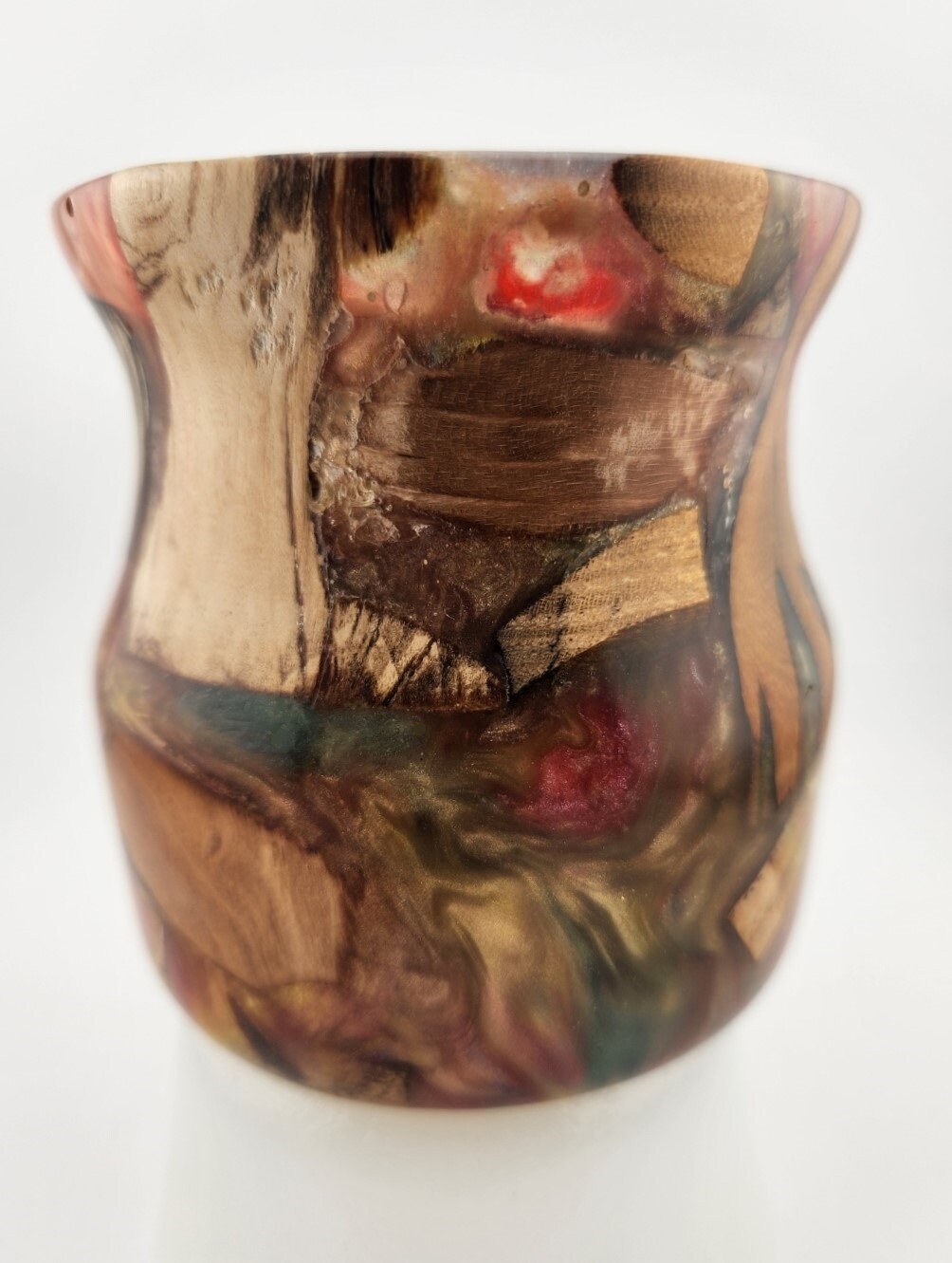 Wood and Resin Epoxy Lathe Turned Vase - Etsy