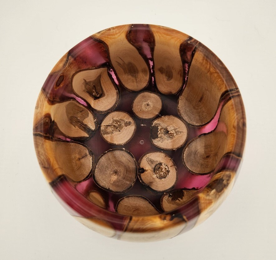 Wood and Resin Epoxy Lathe Turned Bowl - Etsy