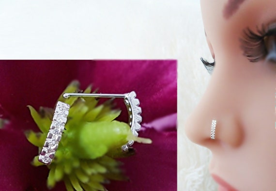 925 Sterling Silver Nose Piercing Nose Stud Nose Ring Plug Piercing Nose Nose Stud