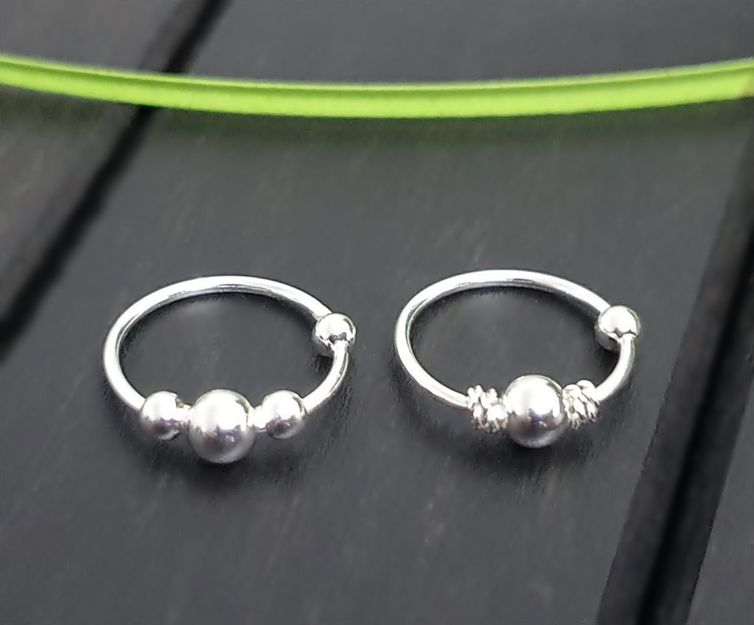 925 Sterling Silber Nosering Nasenpiercing Nasenstecker Nasenring ...