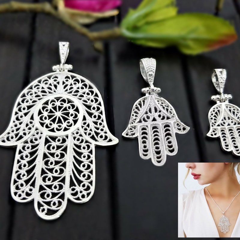 Hand of Fatima Silver 925 - Etsy