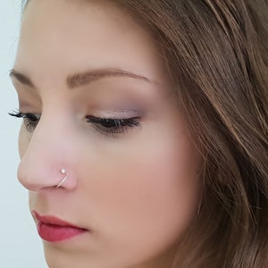 925 Sterling Silber Nose Ring Nasenpiercing Nasenring Nasenstecker ...