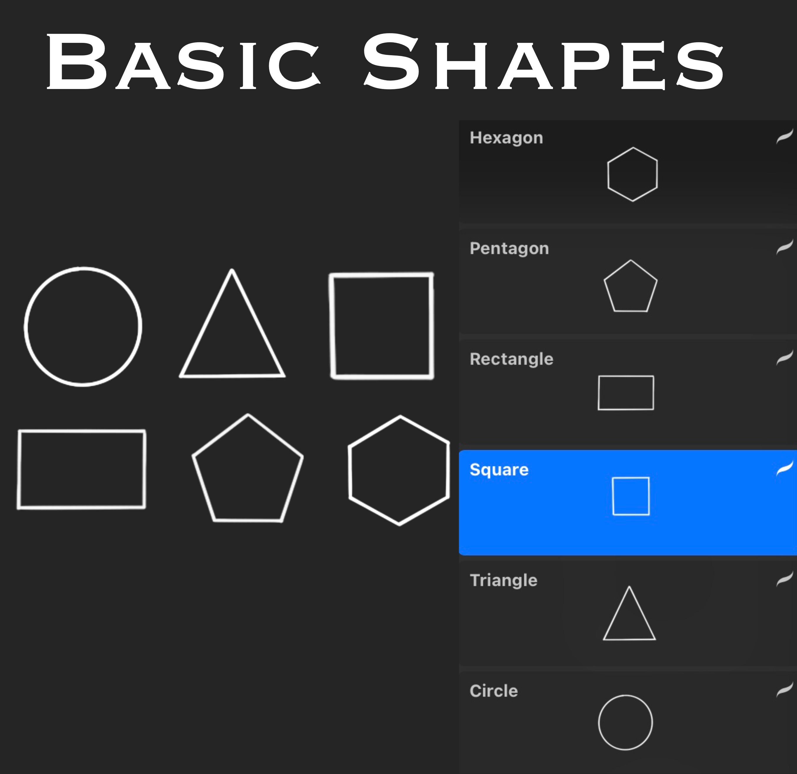 Basic Shape Stamps - Etsy