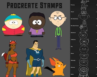 Comedy Cartoon Procreate Stamps - Etsy