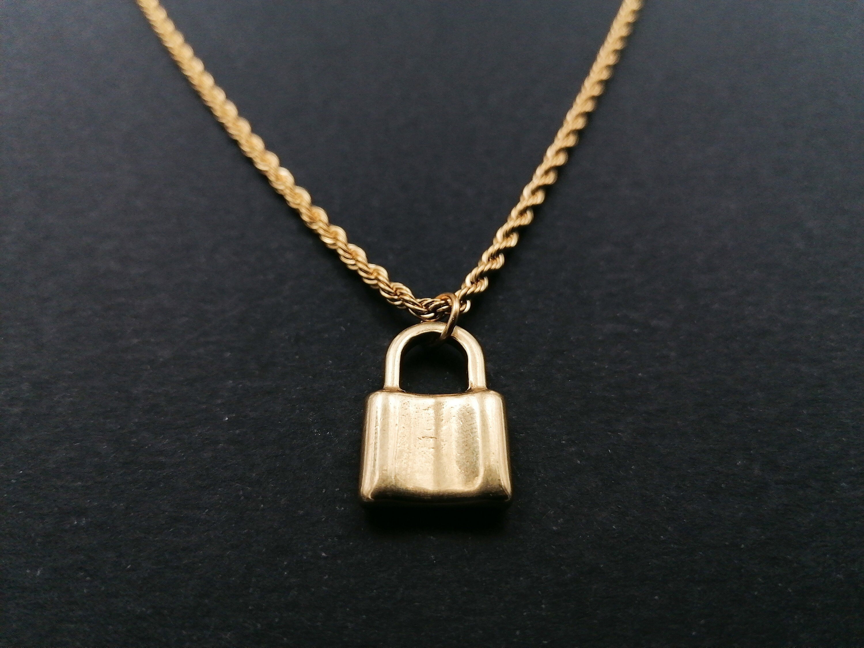 GOLD LOCK Necklace Stylish Gold Necklace Necklace for | Etsy