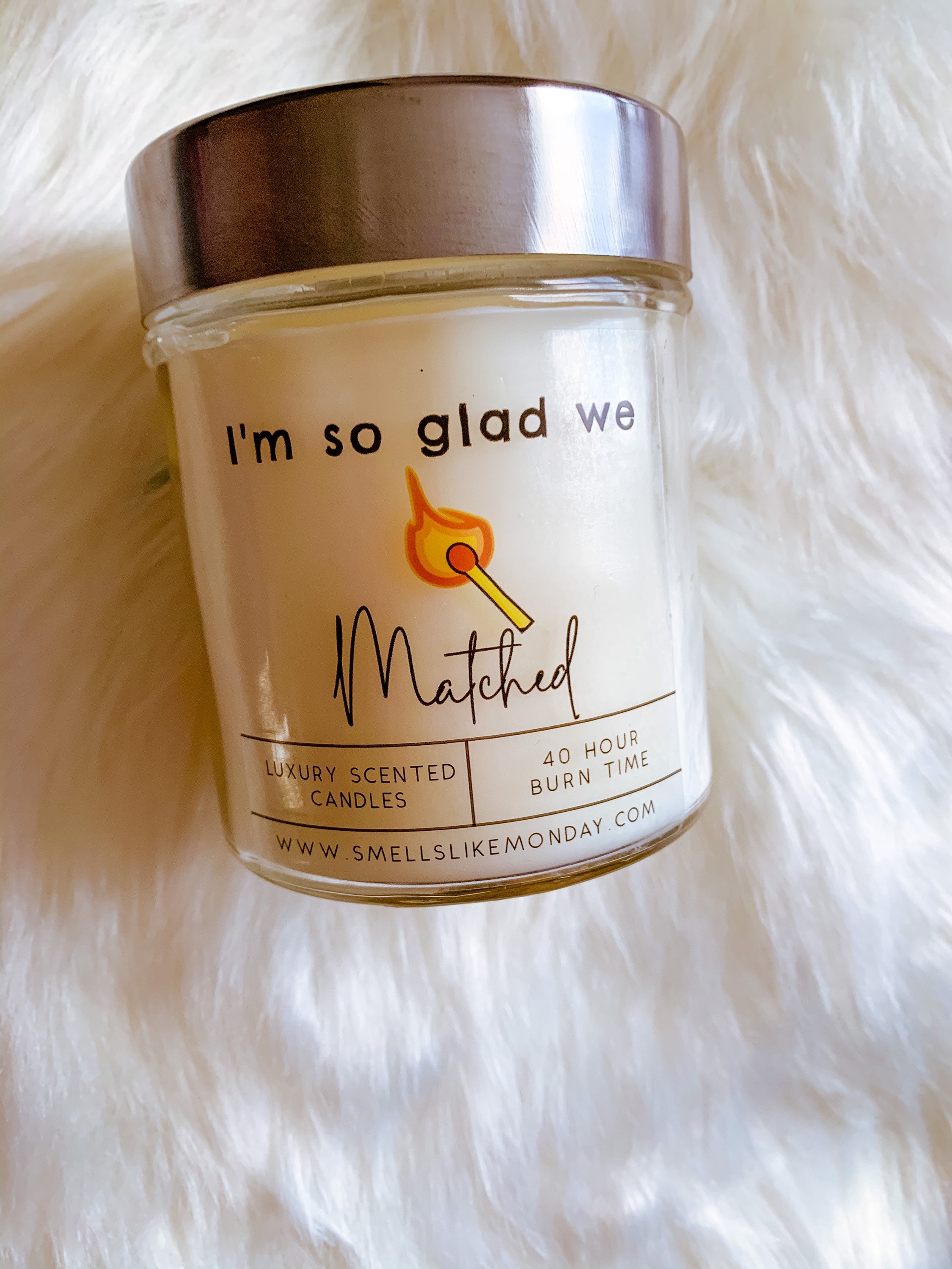 Dating Candle a Match Scented Candle so Glad We Matched - Etsy