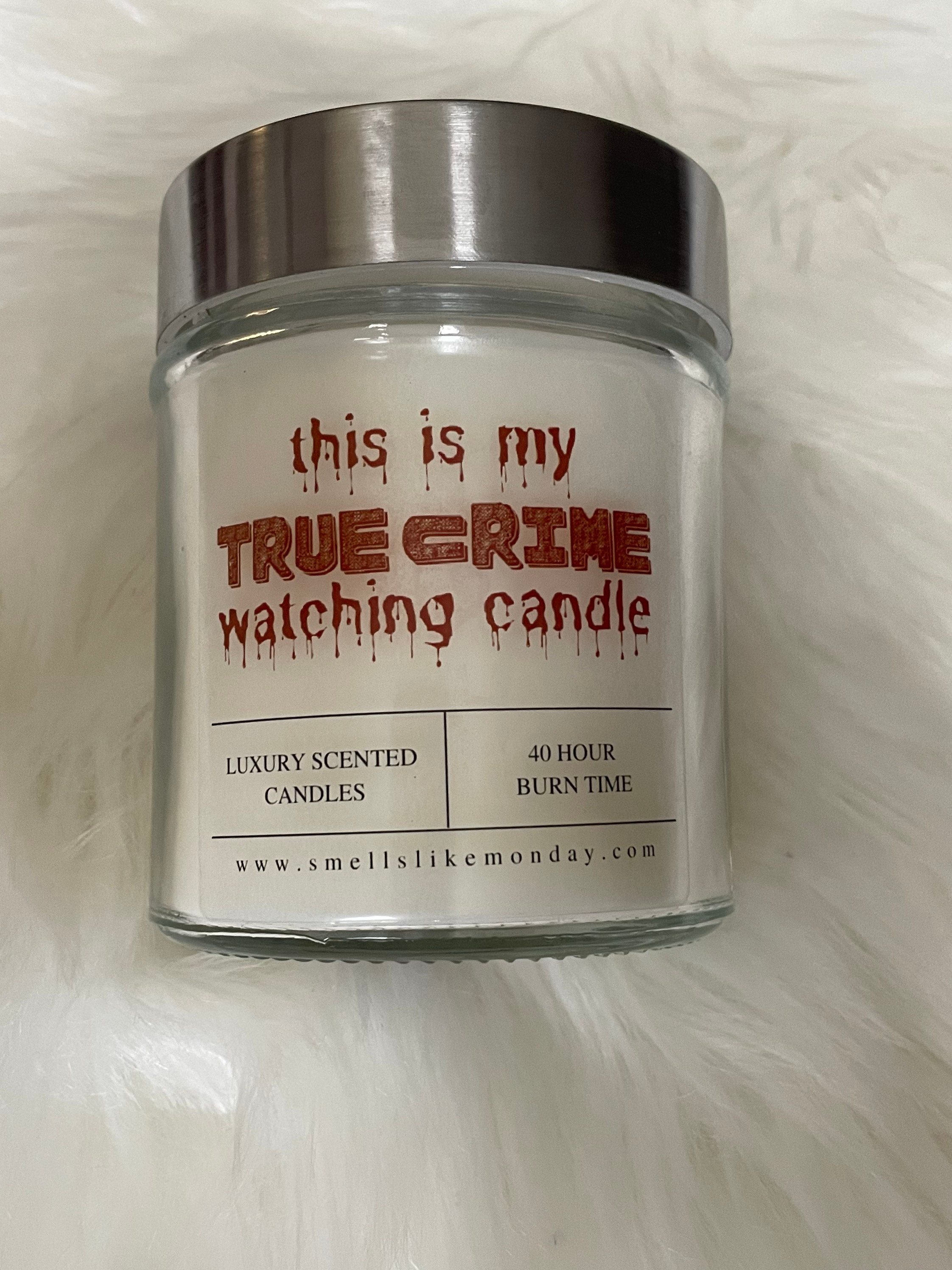 True Crime Candle murderino Fan Candle the Husband Did It - Etsy