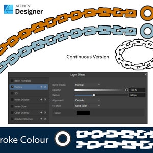 Comic Book Chain Vector Brushes for Affinity Designer - Etsy