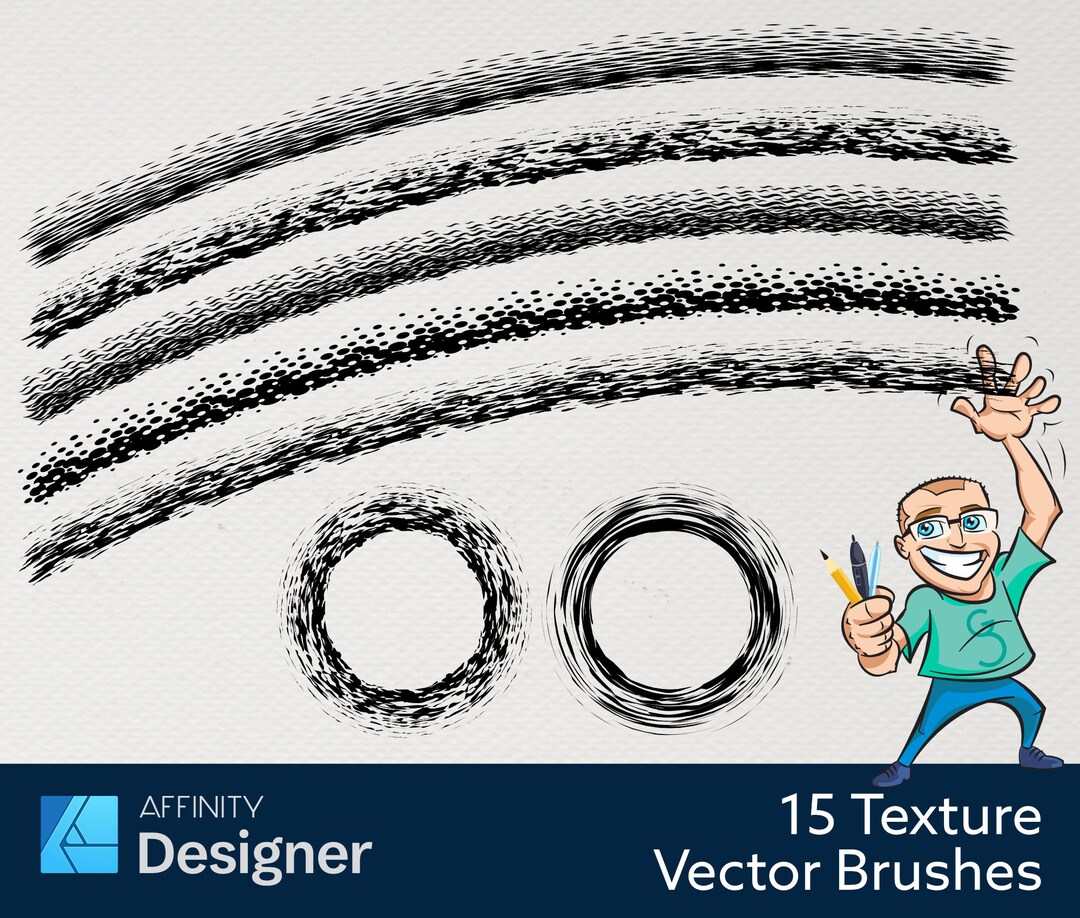 15 Textures and Frames - Vector Brushes for Affinity Designer - Etsy