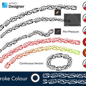 Comic Book Chain Vector Brushes for Affinity Designer - Etsy