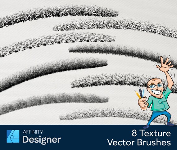 8 Texture Line Vector Brushes for Affinity Designer - Etsy
