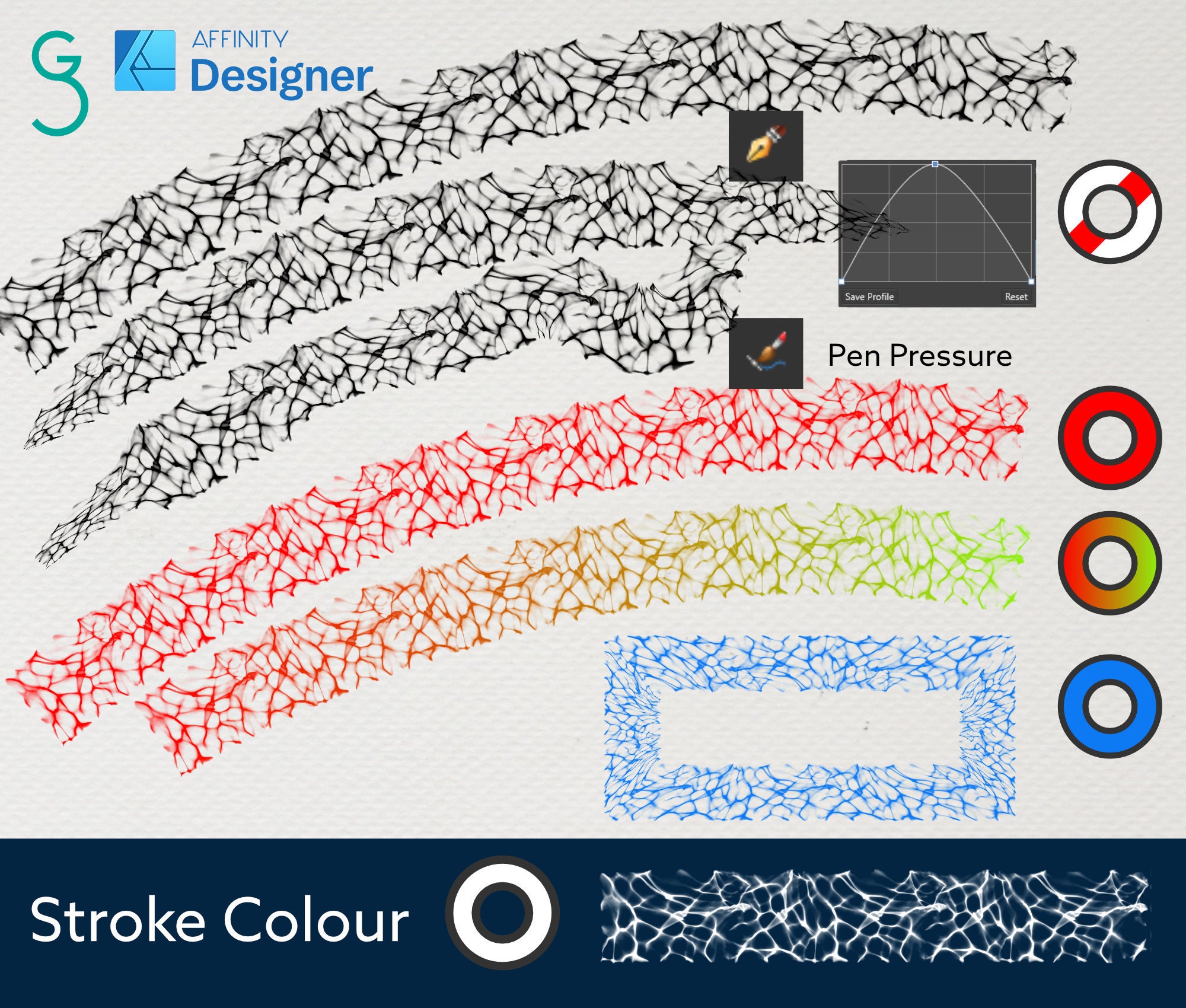 6 Wave/water Textures Vector Brushes for Affinity Designer - Etsy