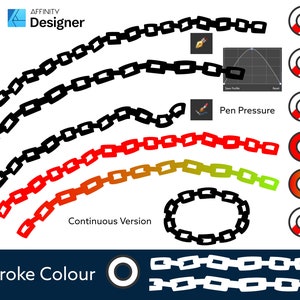 Comic Book Chain Vector Brushes for Affinity Designer - Etsy