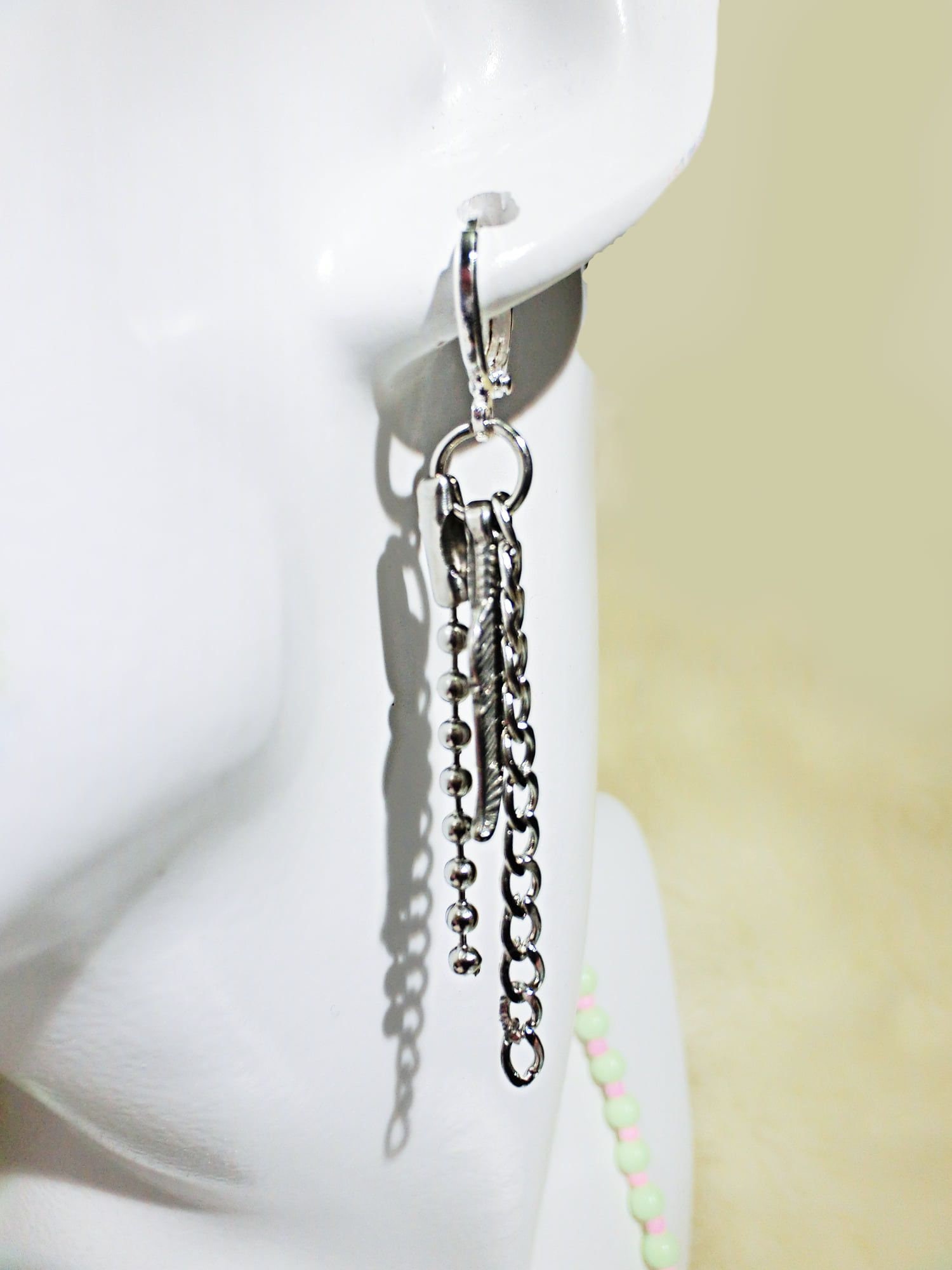 BTS Jimin Inspired Feather Dangle Earrings. Punk Rock - Etsy