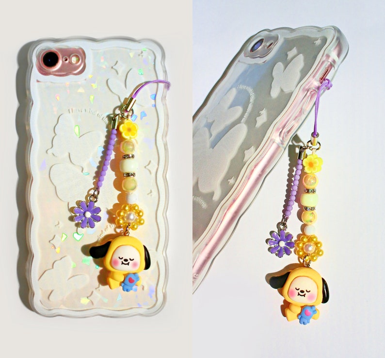 BTS BT21 Characters Key Chain, BT21 Jimin Keychain, Phone Keychain ...