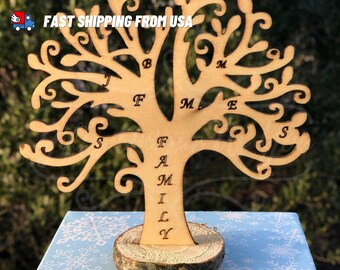 Wooden Family Tree Stand - Etsy