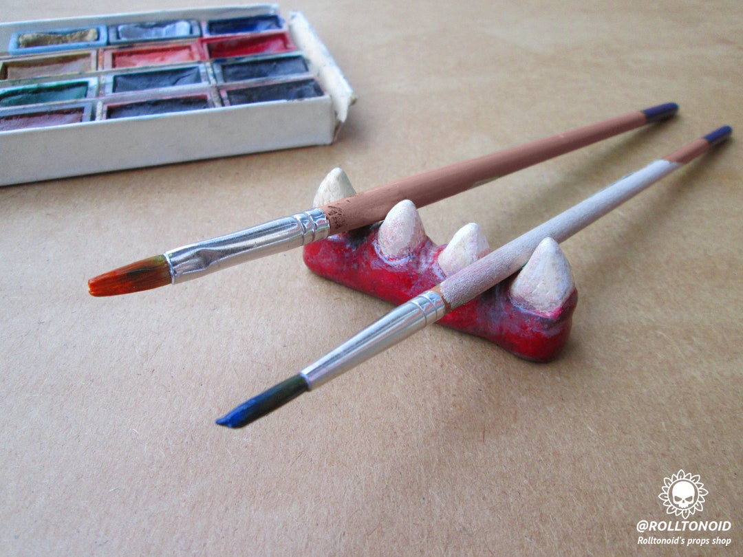Creative Paintbrush Holder, Artist Gifts, Monster Teeth Paint Brush ...