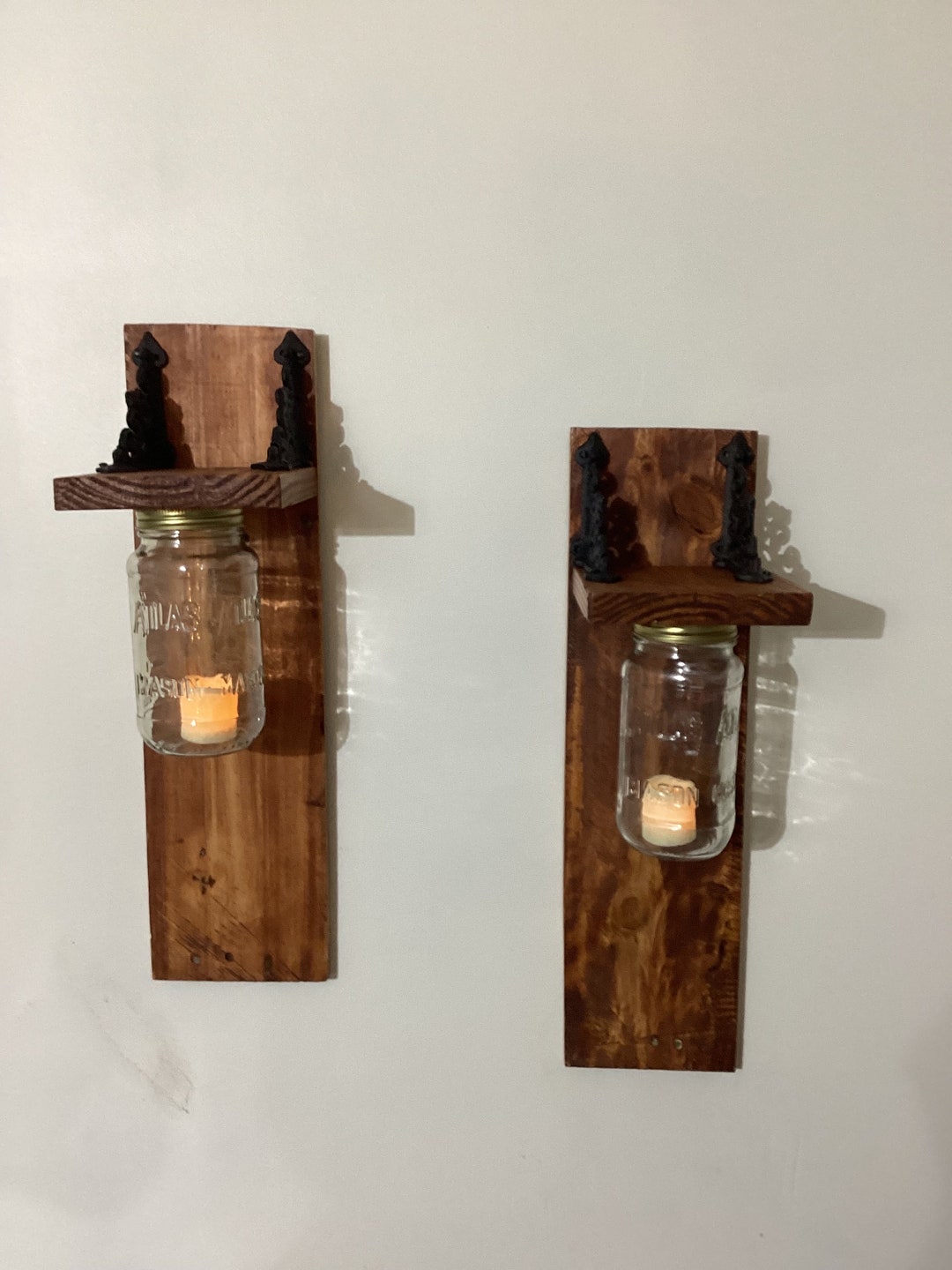 Rustic Decor, Candle Holders, Rustic Home Decor, Log Cabin Decor ...