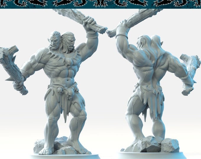 28mm 4 Styles of Ettin Dnd Miniatures Dungeons & Dragons Miniatures ...