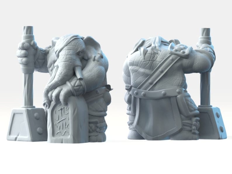28mm 3 Styles of Elephant Folk Dnd Miniatures Dungeons & - Etsy
