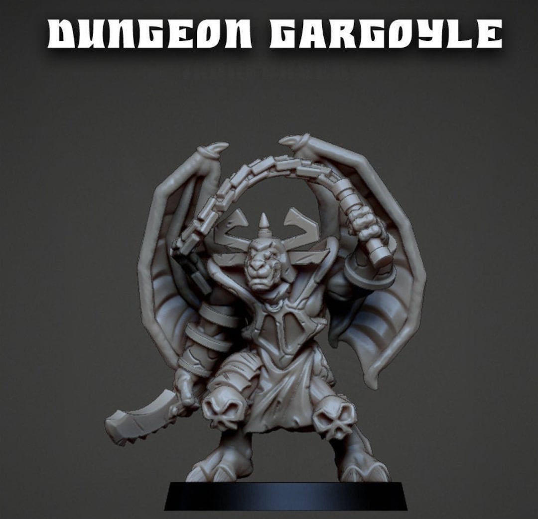28mm Gargoyle Dnd Miniatures Dungeons & Dragons Miniatures - Etsy