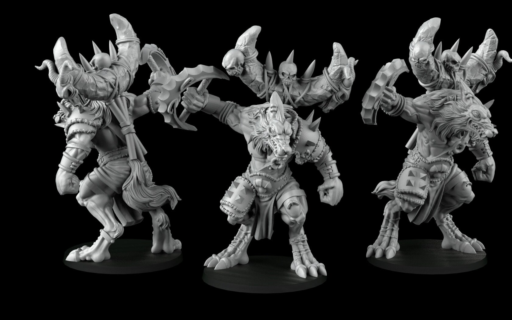 28mm 3 Styles of Large Werewolves Dnd Miniatures Dungeons - Etsy Sweden