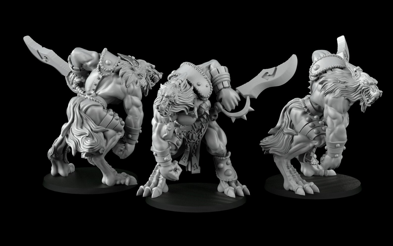 28mm 3 Styles of Large Werewolves Dnd Miniatures Dungeons - Etsy Sweden