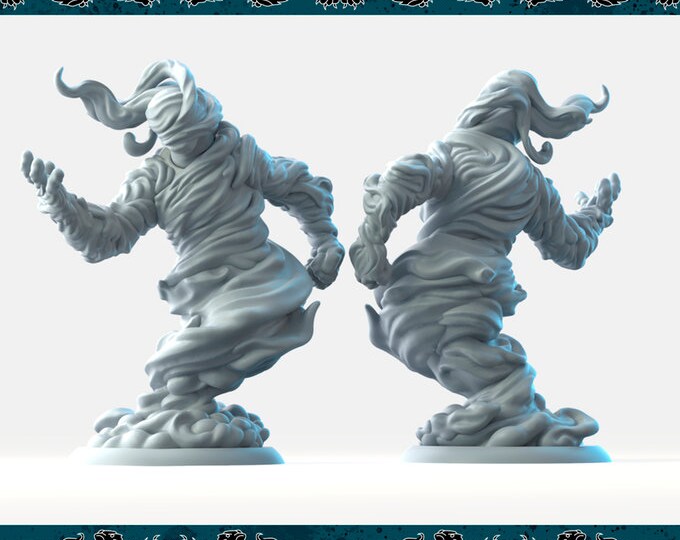 28mm Wind Elemental Dnd Miniatures Dungeons & Dragons Miniatures ...