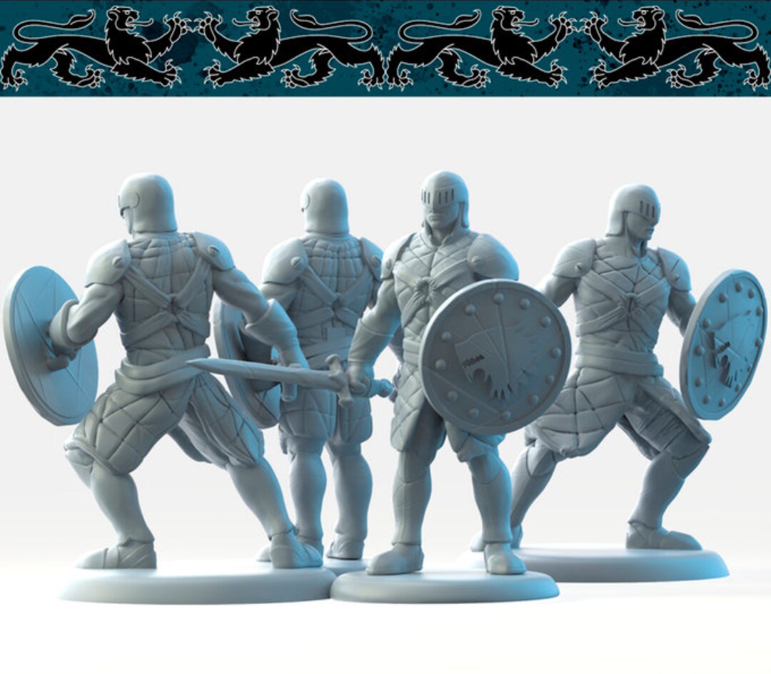 28mm 2 Styles of Guards Dnd Miniatures Dungeons & Dragons - Etsy