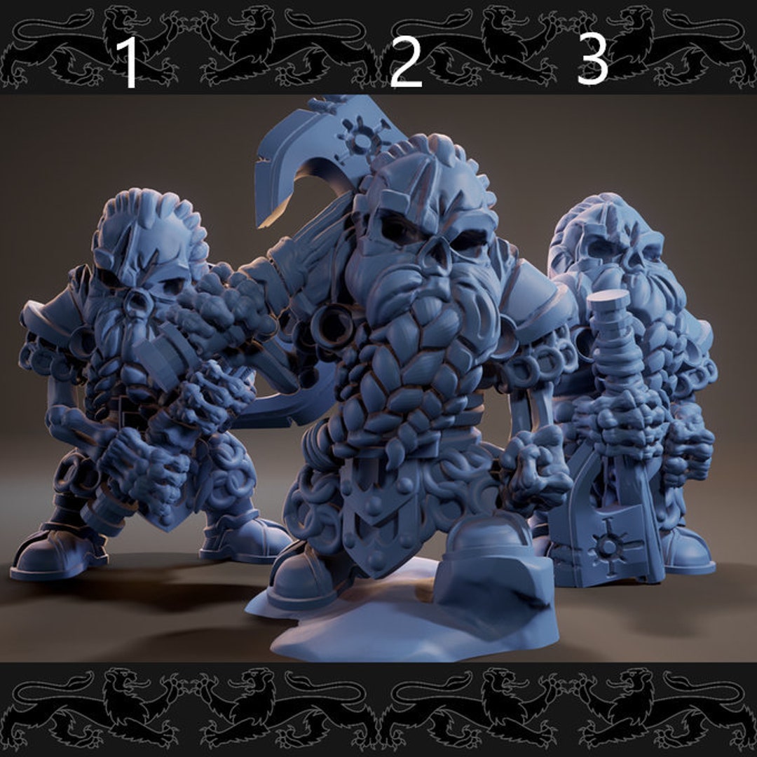 28mm 3 Styles of Zombie/ Skeleton Dwarfs Dnd Miniatures - Etsy