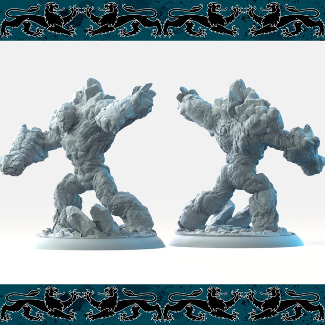 28mm Earth Elemental | Dnd Miniatures | Dungeons & Dragons Miniatures ...