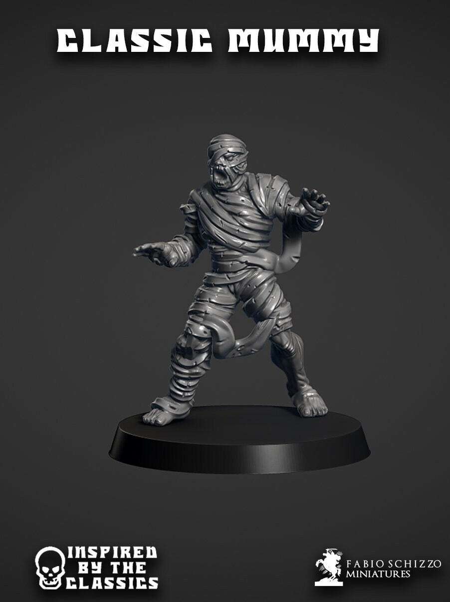 28mm Mummy Dnd Miniatures Dungeons & Dragons Miniatures - Etsy UK