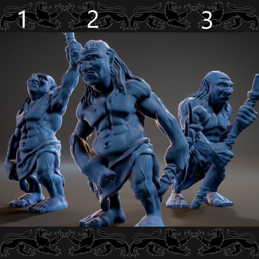 28mm 3 Styles of Grimlock | Dnd Miniatures | Dungeons & Dragons ...