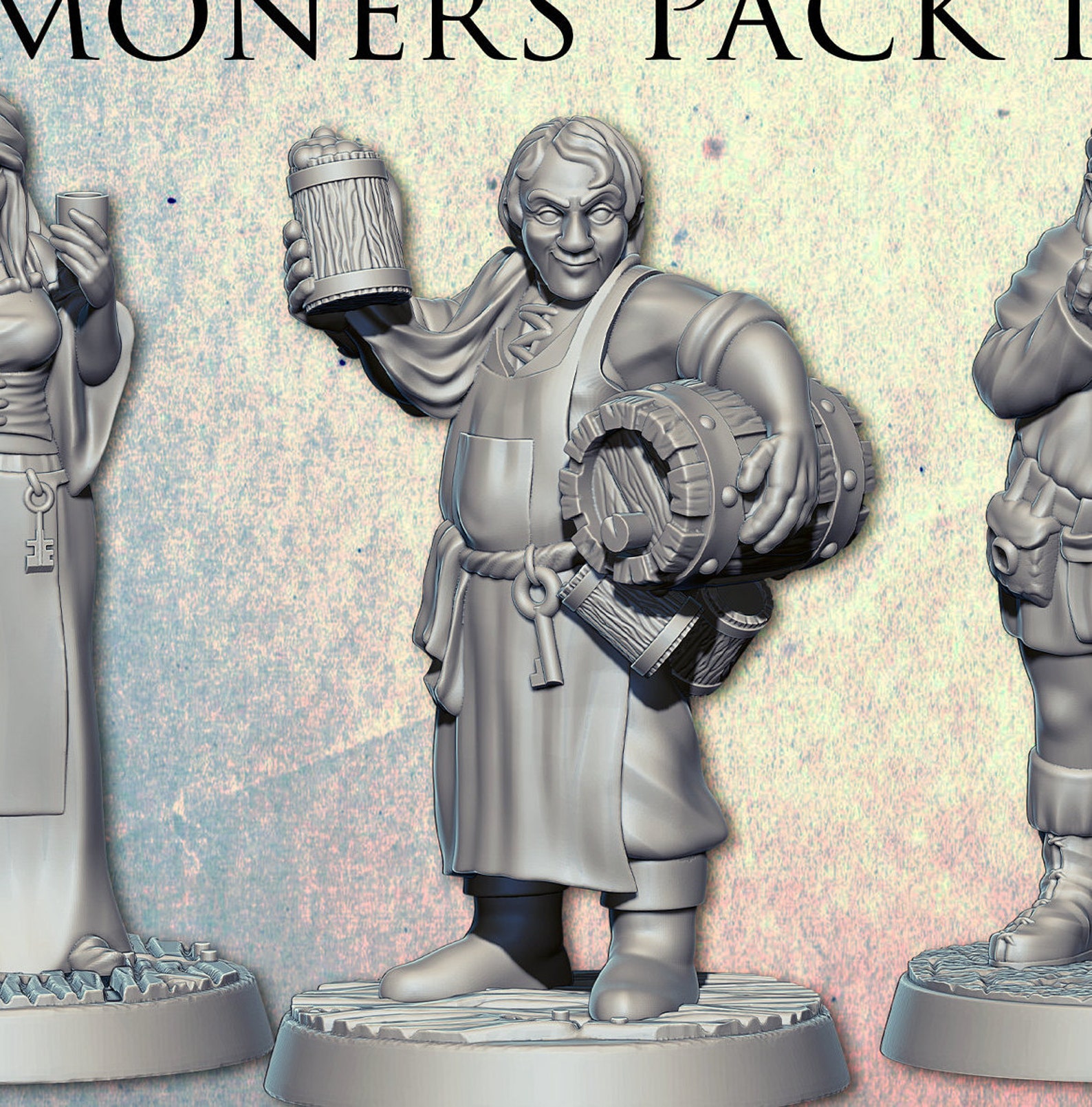 28-32mm Commoners Dnd Miniatures Dungeons & Dragons - Etsy UK