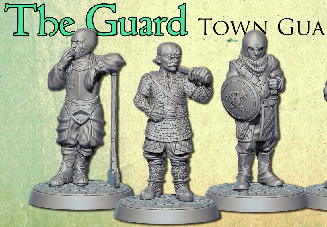 28-32mm DnD Miniatures Dungeons & Dragons Miniatures | Etsy