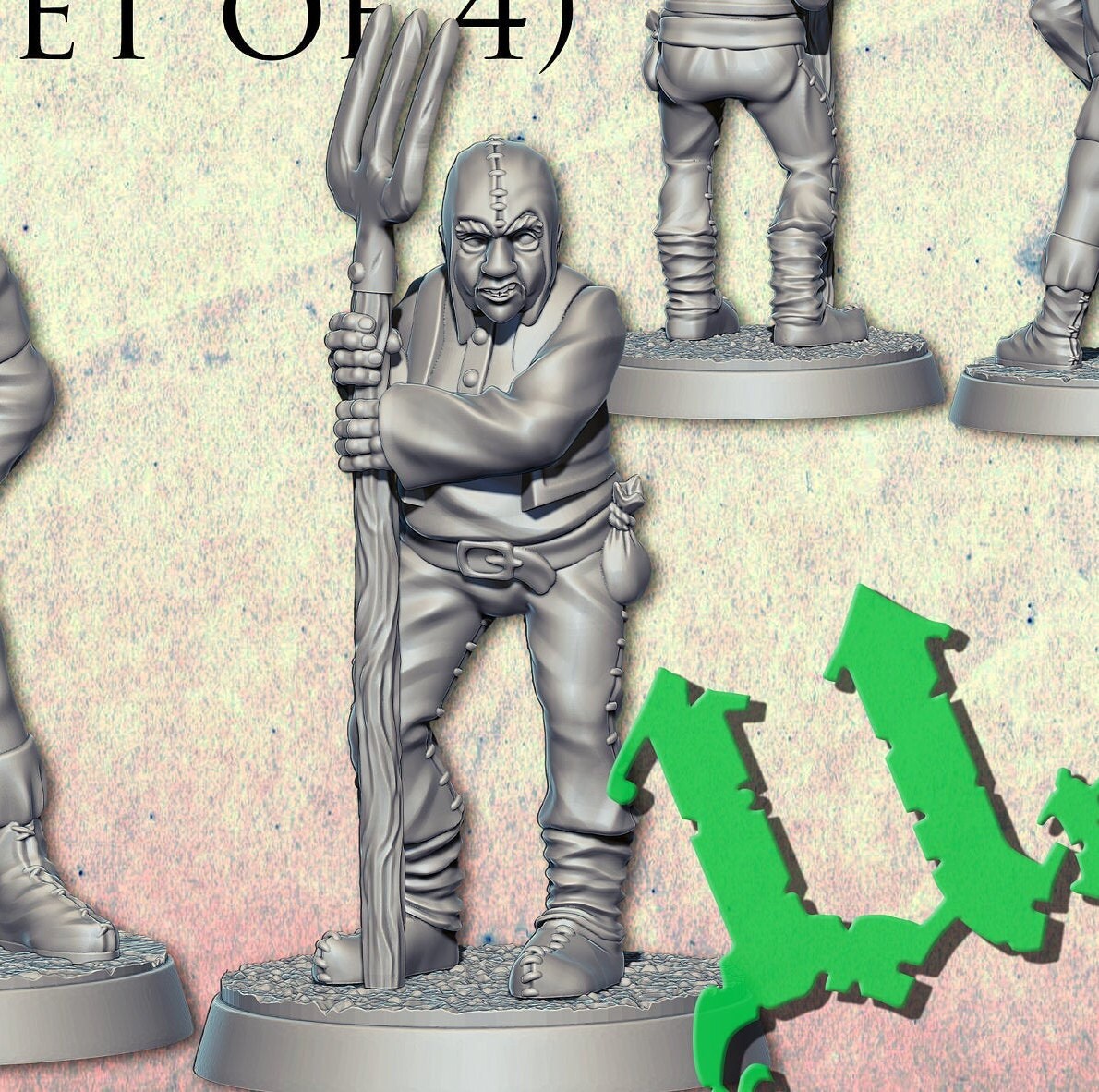 28-32mm Commoners Dnd Miniatures Dungeons & Dragons - Etsy UK