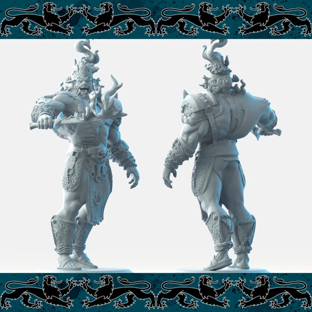 28mm Fire Giant | Dnd Miniatures | Dungeons & Dragons Miniatures ...