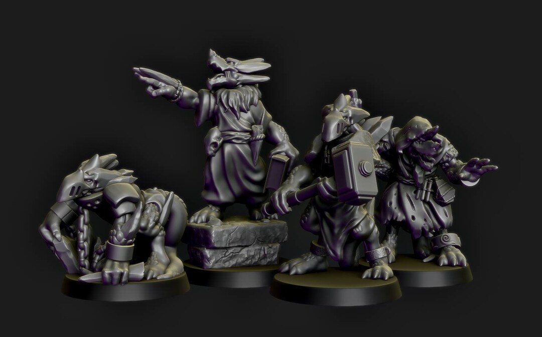 28mm 4 Styles de Ice Kobold Miniatures DnD Donjons et - Etsy France