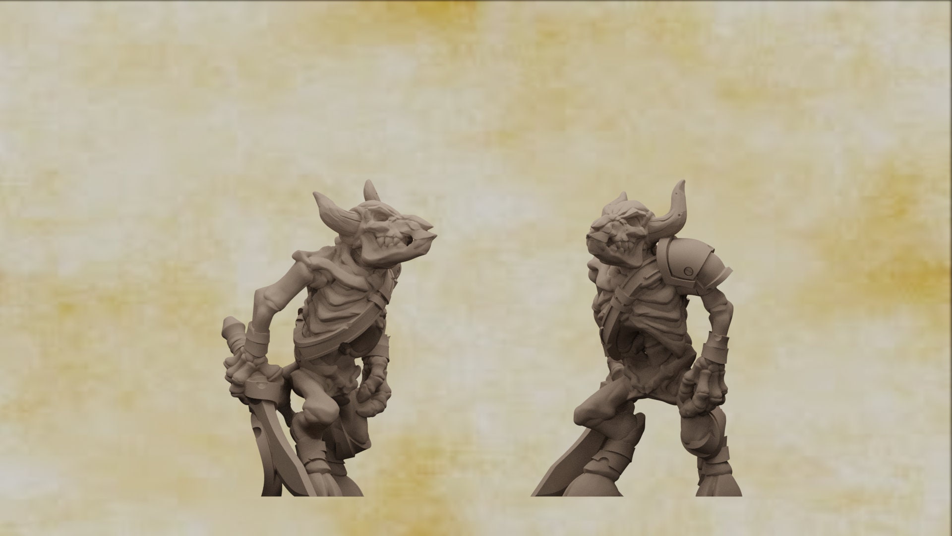 28mm 5 Styles of Undead Minotaur Skeletons Dnd Miniatures - Etsy