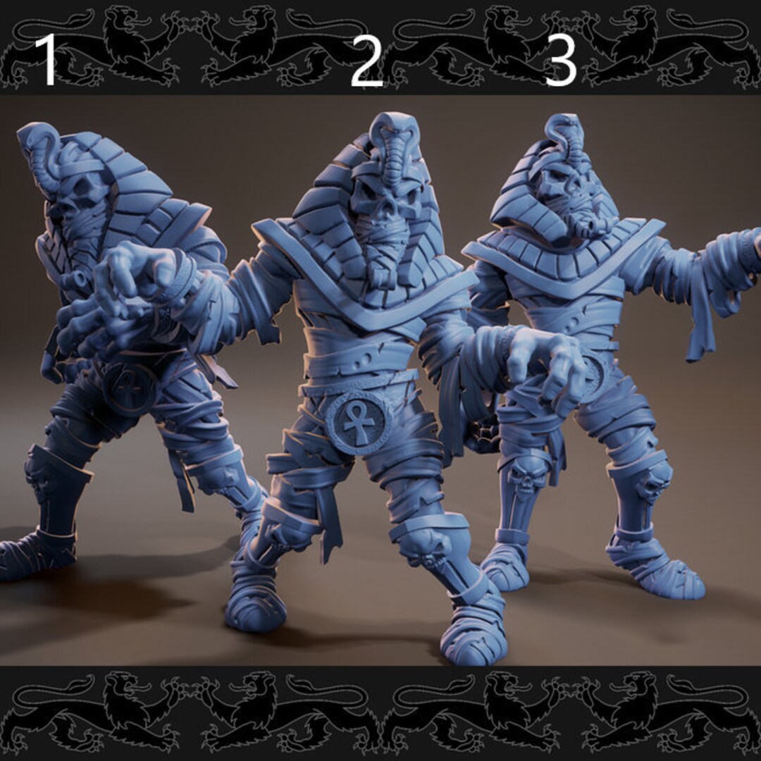 28mm Mummy Pharaoh | Dnd Miniatures | Dungeons & Dragons Miniatures ...