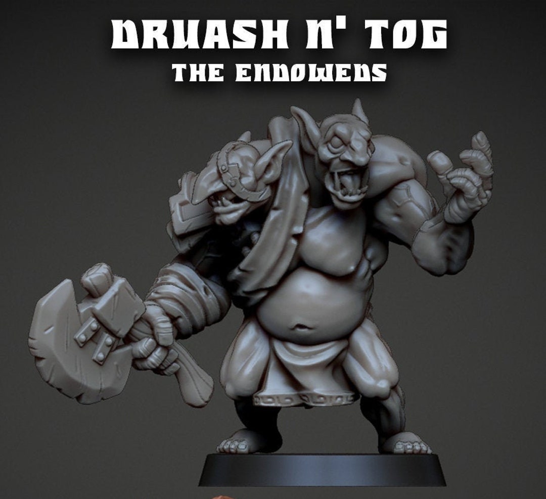 28mm 4 Styles of Trolls Dnd Miniatures Dungeons & Dragons Miniatures ...