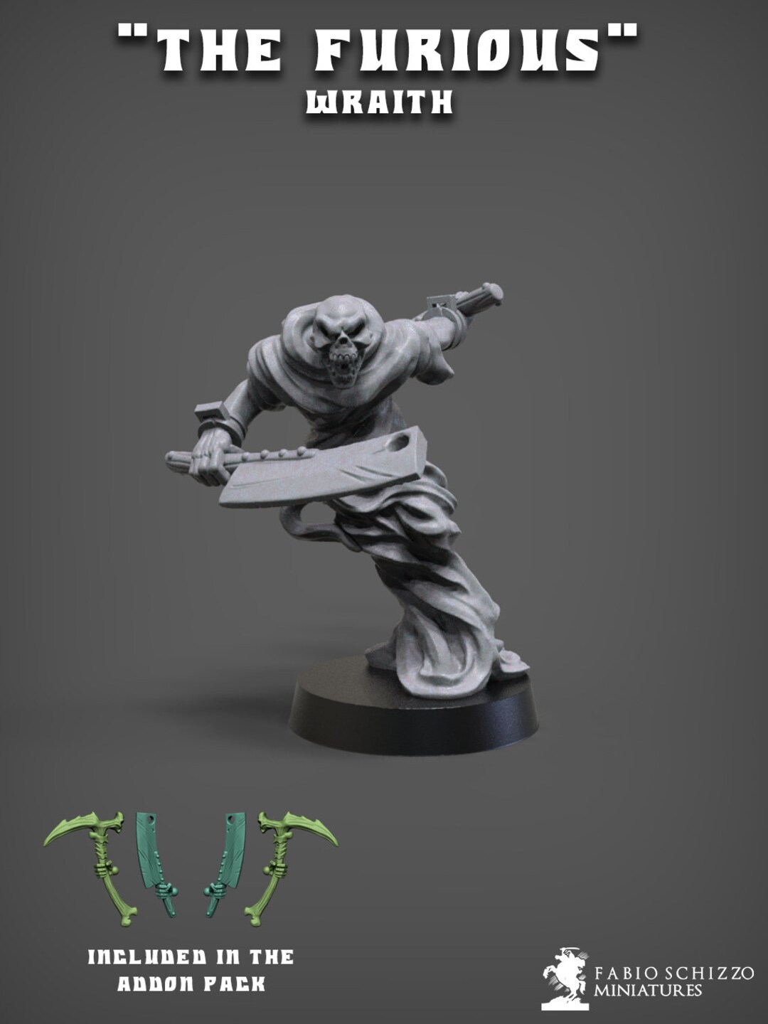 28mm Furious Wraith Dnd Miniatures Dungeons & Dragons - Etsy