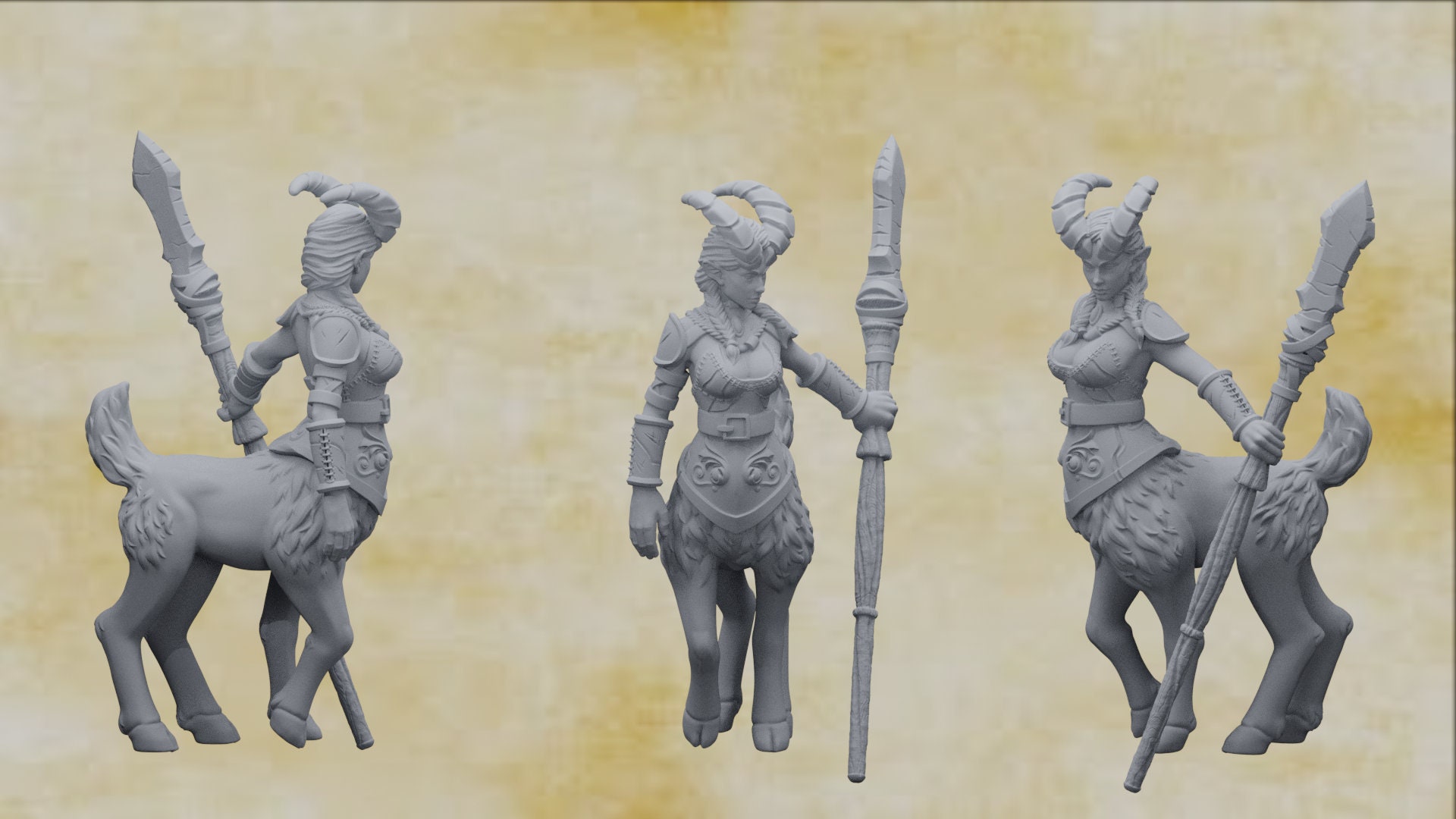 28mm Weiblicher Centaur/ Deerfolk DnD Miniaturen Dungeons | Etsy