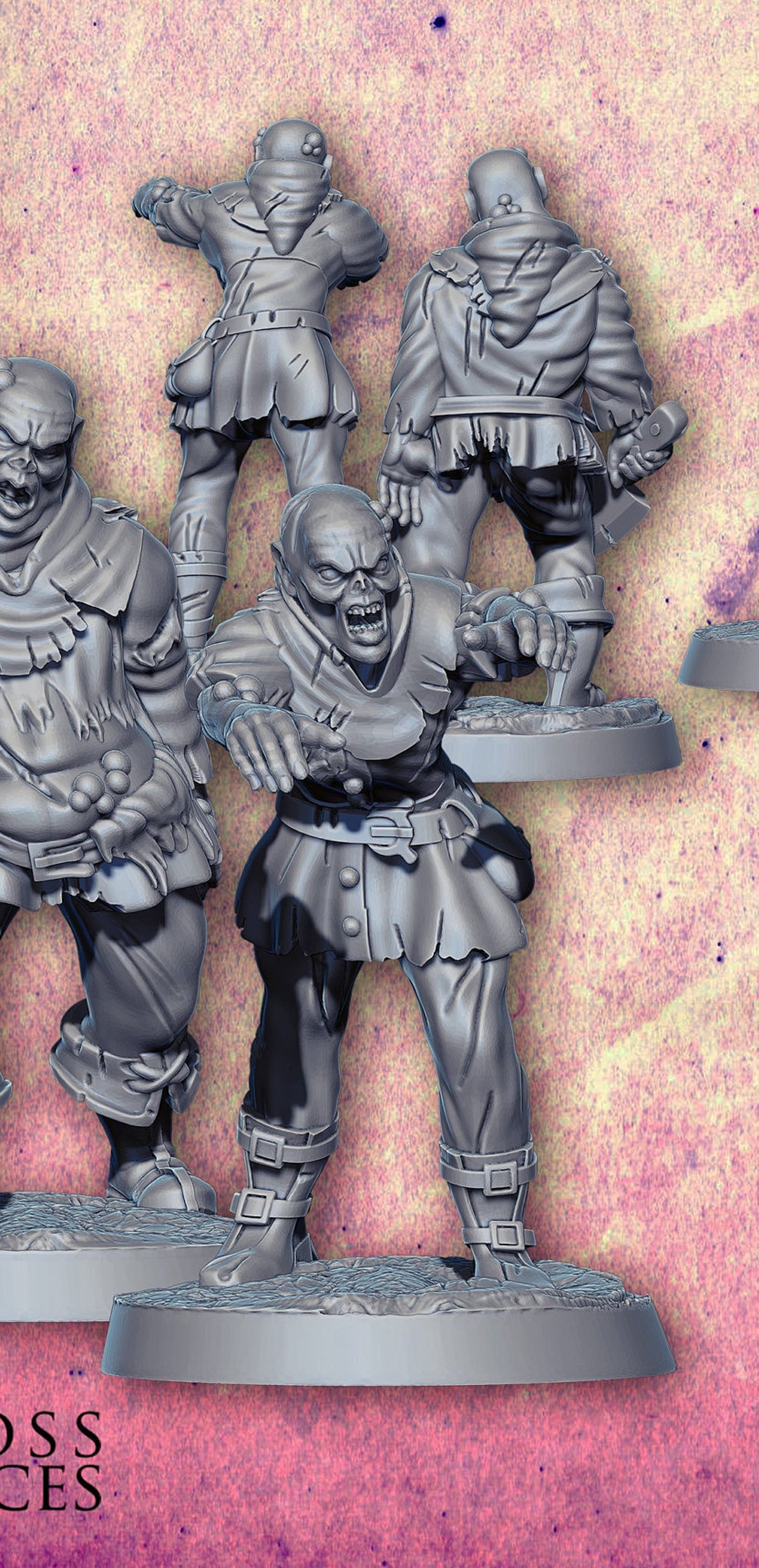 28-32mm Zombies Dnd Miniatures Dungeons & Dragons - Etsy Canada