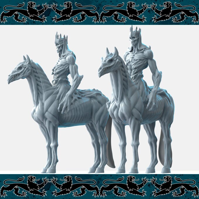 Role Playing Miniatures Pathfinder Miniatures 28mm Nuckelavee DnD ...