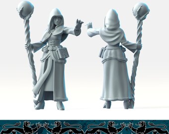 28mm Wizard Dnd Miniatures Dungeons & Dragons Miniatures | Etsy