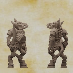 28mm 5 Styles of Undead Minotaur Skeletons | Dnd Miniatures | Dungeons & Dragons Miniatures ...