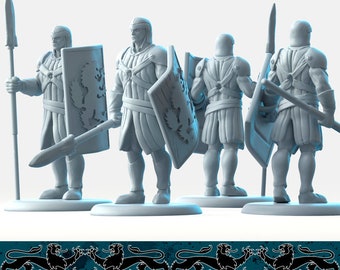 28mm 2 Styles of Guards Dnd Miniatures Dungeons & Dragons | Etsy