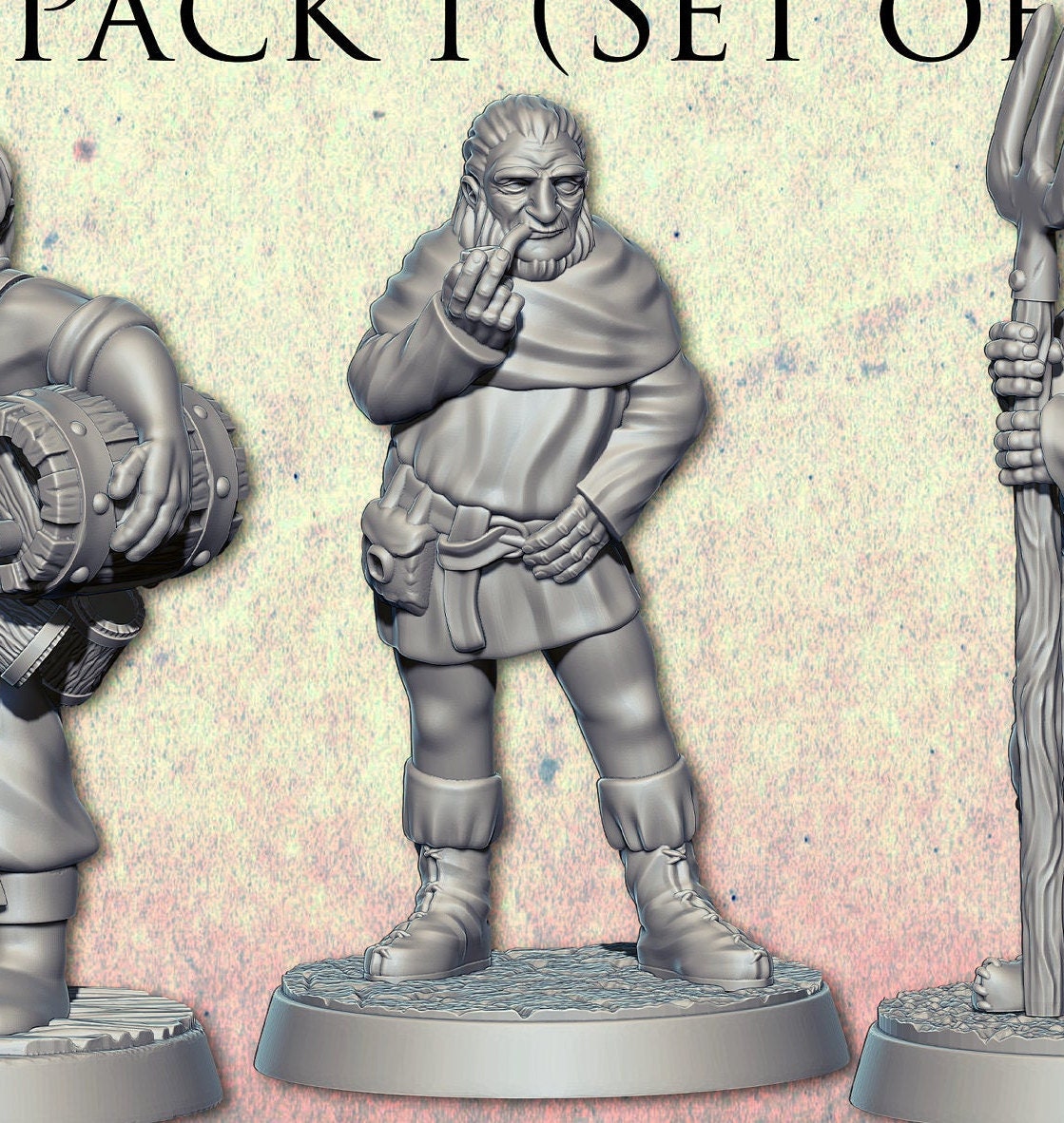 28-32mm Commoners Dnd Miniatures Dungeons & Dragons - Etsy UK